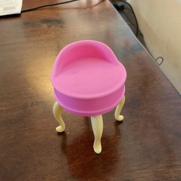 Mattel | Toys | Barbie Pink Vanity Stool Only Mattel 996 Dollhouse ...